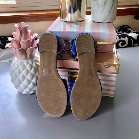 Red Circle Footwear | Shoes | Nib Cobalt Blue Sandals | Poshmark